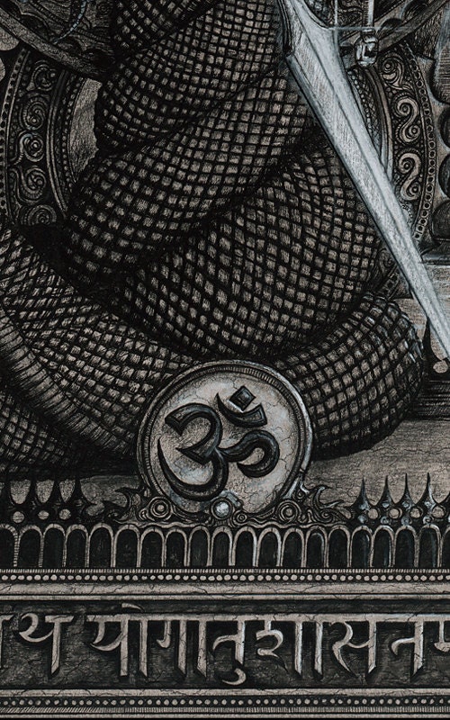 GICLEE PRINT Original Patanjali Drawing - Etsy