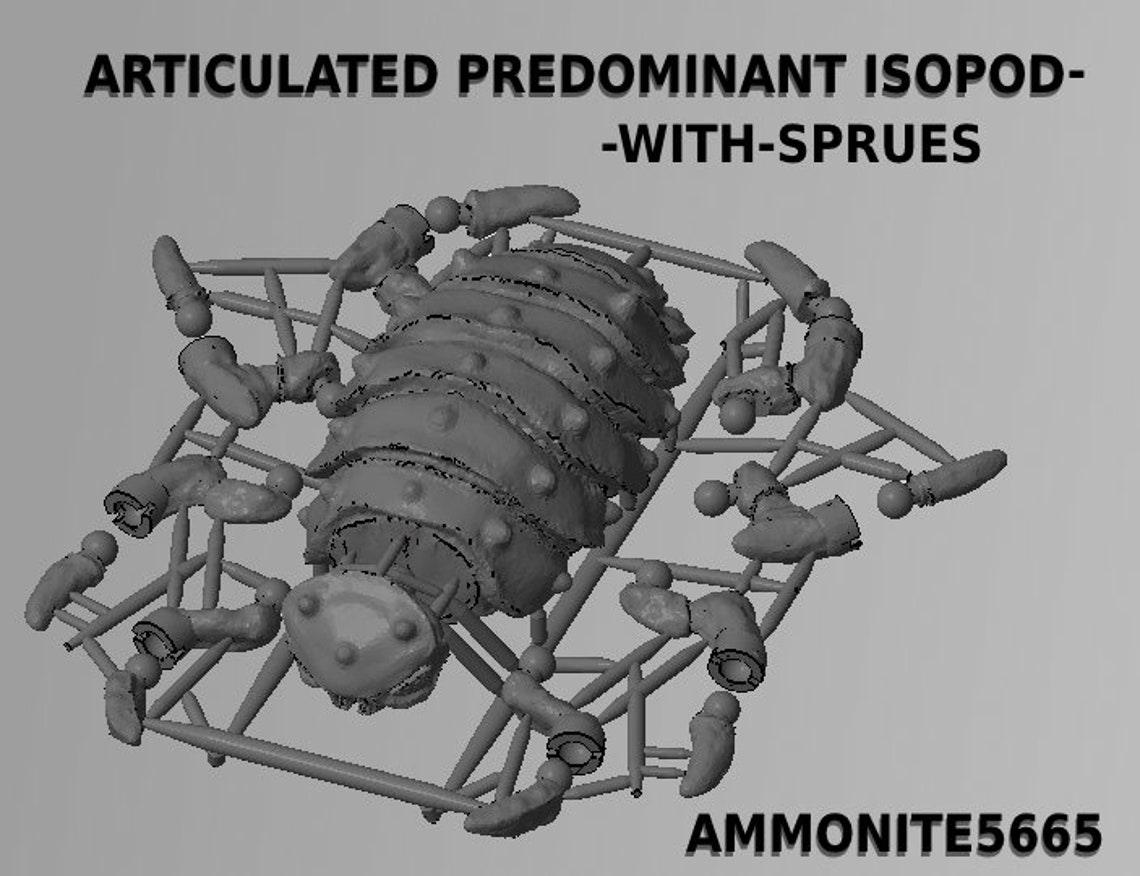 Articulated Predominant Isopod BJD Kit 3D STL Files With & - Etsy