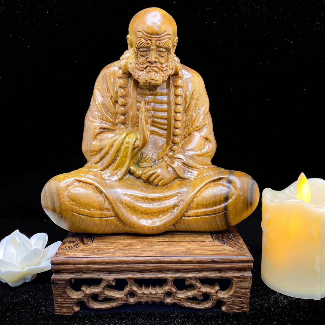Dharma Zen Master, Buddhist Art Feng Shui Statue Small for Home ...