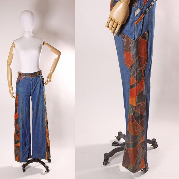Patchwork Jeans - Etsy