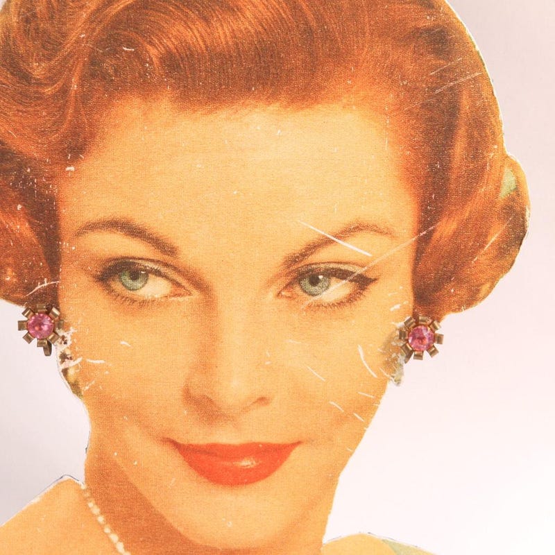 1950s Gold Diamond Earrings - Etsy