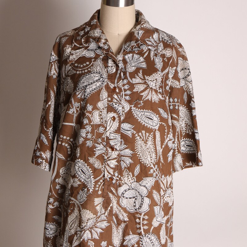70s Paisley Dress - Etsy