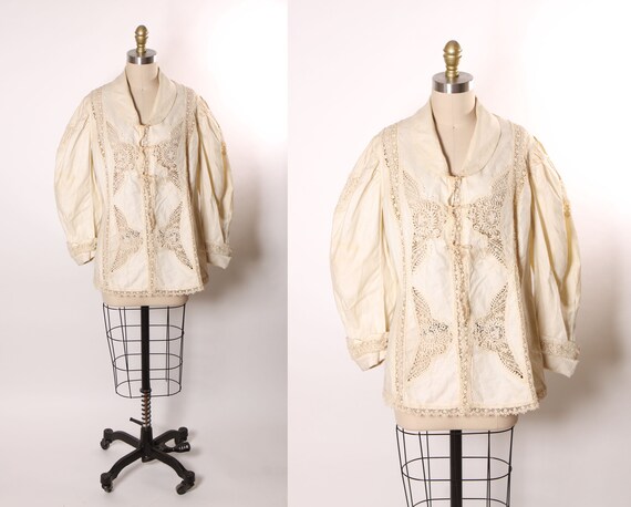 Antique 1800s 1900s Victorian Edwardian Long Sleeve I… - Gem