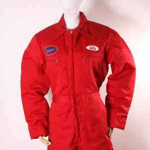 1970s Red Insulated One Piece Womens Uniongas Embroidered Name Patch ...