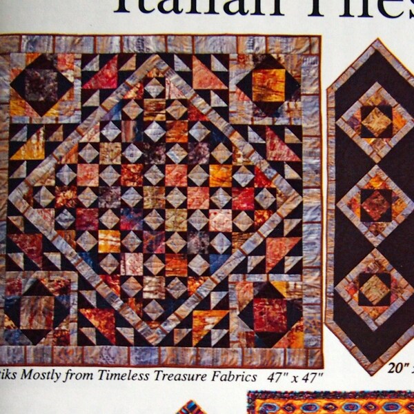 Italian Tiles Quilt Pattern - Etsy