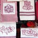 The Redwork Kitchen by Robin Kingsley and Bird Brain Designs Redwork Embroidery Pattern Packet ...