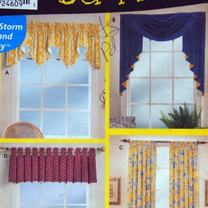 Window Treatments Sewing Patterns for Dummies Simplicity 9566 Vintage ...
