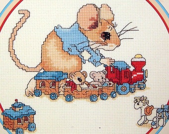 Merry Mouse Cross Stitch - Etsy