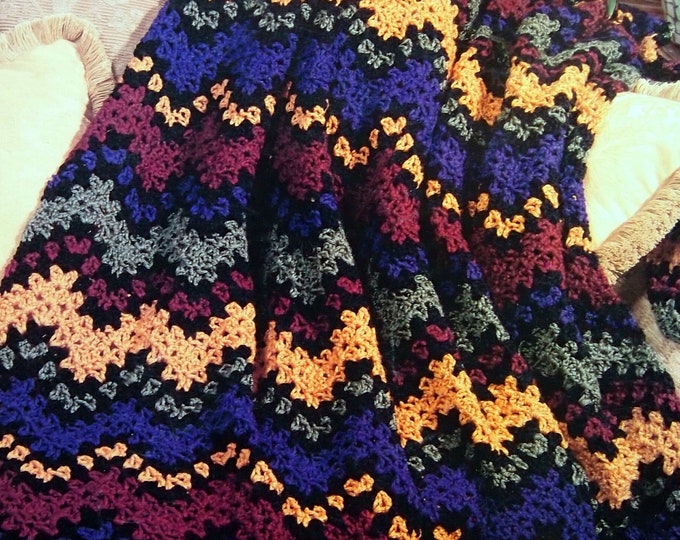 Royal Ripples - 7 Afghans by Tammy Kreimeyer Vintage Crochet Pattern ...