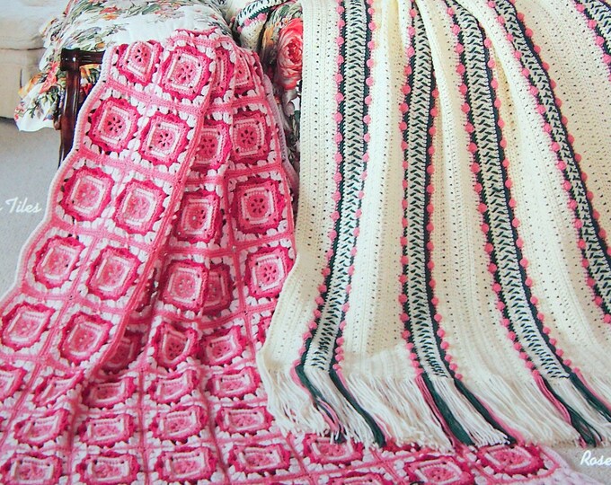 Pastel Afghans - 6 Designs to Crochet by Mary Lamb Becker Vintage ...