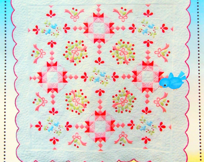 Cherry Tweet by Cori Blunt and Chitter Chatter Designs Applique Quilt ...