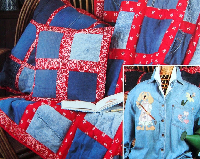 Easy Denim Quilting - 10 Quick & Easy Denim Projects Vintage Quilting ...