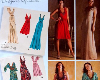 Misses Jersey Dress Pattern Size 6 14 Simplicity 9011 UNCUT - Etsy