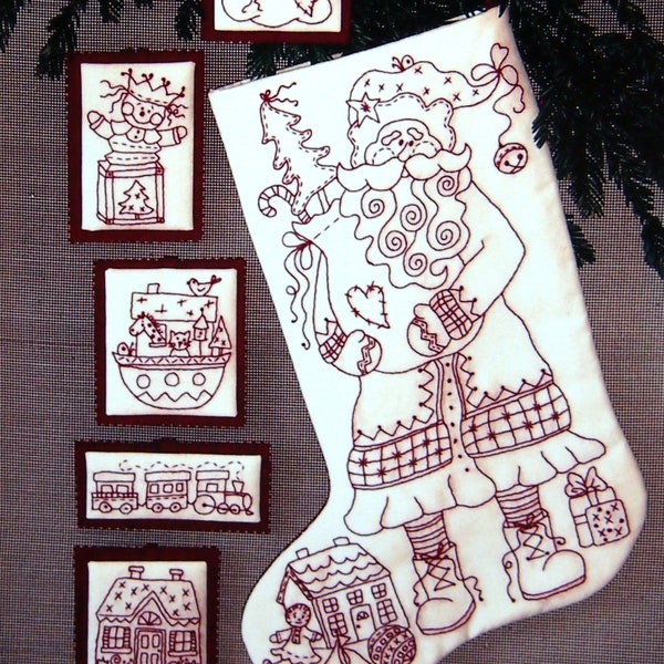 Redwork Pattern - Etsy