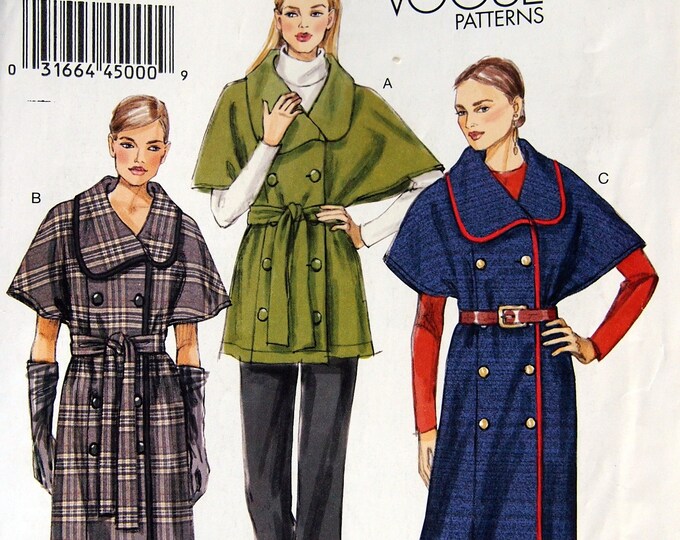 Misses' Jacket and Belt Size 4-6, 8-10, 12-14 Very Easy Vogue VP913 ...