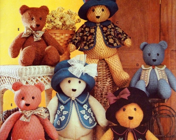 18-inch and 22-inch Bears With Accessories Simplicity Crafts 5461 ...