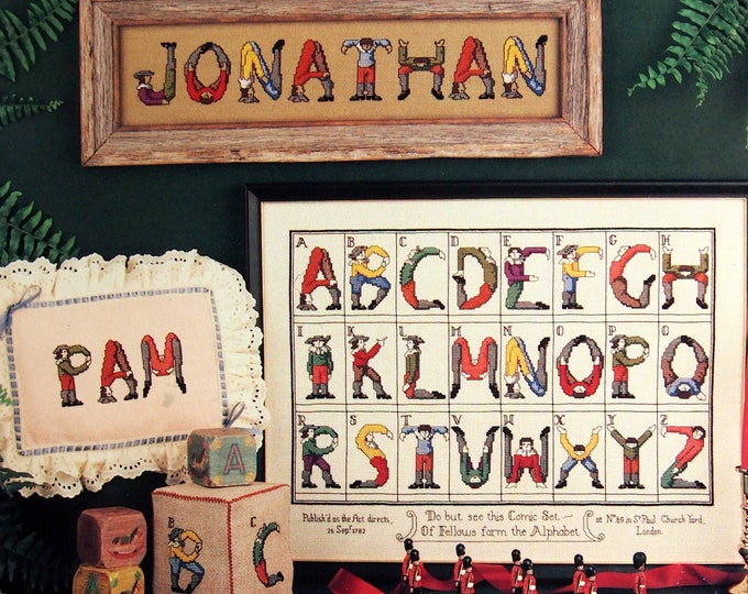 Country English Posture Alphabet By Back Street Vintage Counted Cross