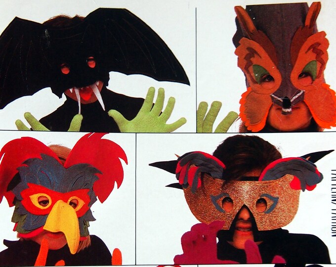 Halloween Mask Package Mccall's Crafts 782 Vintage Uncut Sewing Pattern ...
