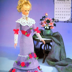 Miss February 1996 - Afternoon Gown - Annie's Calendar Bed Doll Society ...