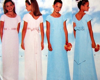 UNCUT Butterick Vintage Sewing Pattern 5283 Girls Fancy Dress 7 8 10 - Etsy