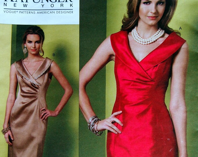 Misses' Dress - Kay Unger New York Size 16, 18, 20 and 22 Vogue V1182 ...