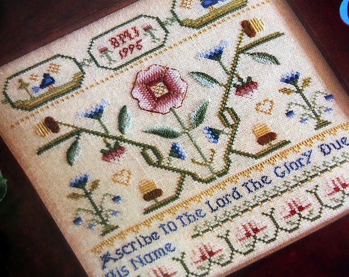 Cross Stitch Sampler Vintage Cross Stitch Pattern Magazine June 1995 - Etsy
