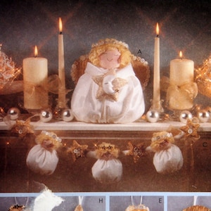 Angel Christmas Mccall's Crafts 8390 Vintage Uncut Sewing Pattern 1996 ...