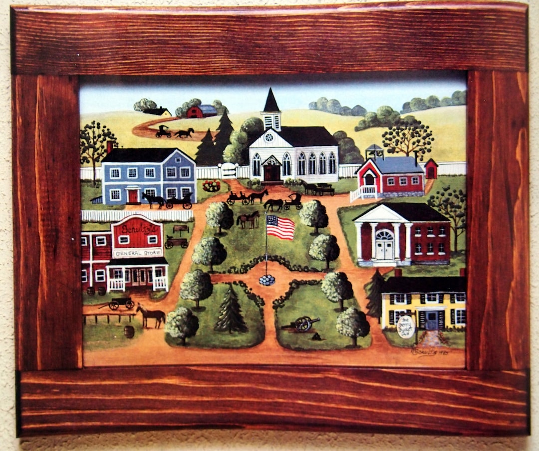 Folk Art Americana - 12 Primitive Designs by Morene Schultz Vintage ...