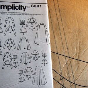 Misses' Costume by Simplicity 8201 Sizes 6 to 14 Uncut Sewing Pattern 2016 - Etsy