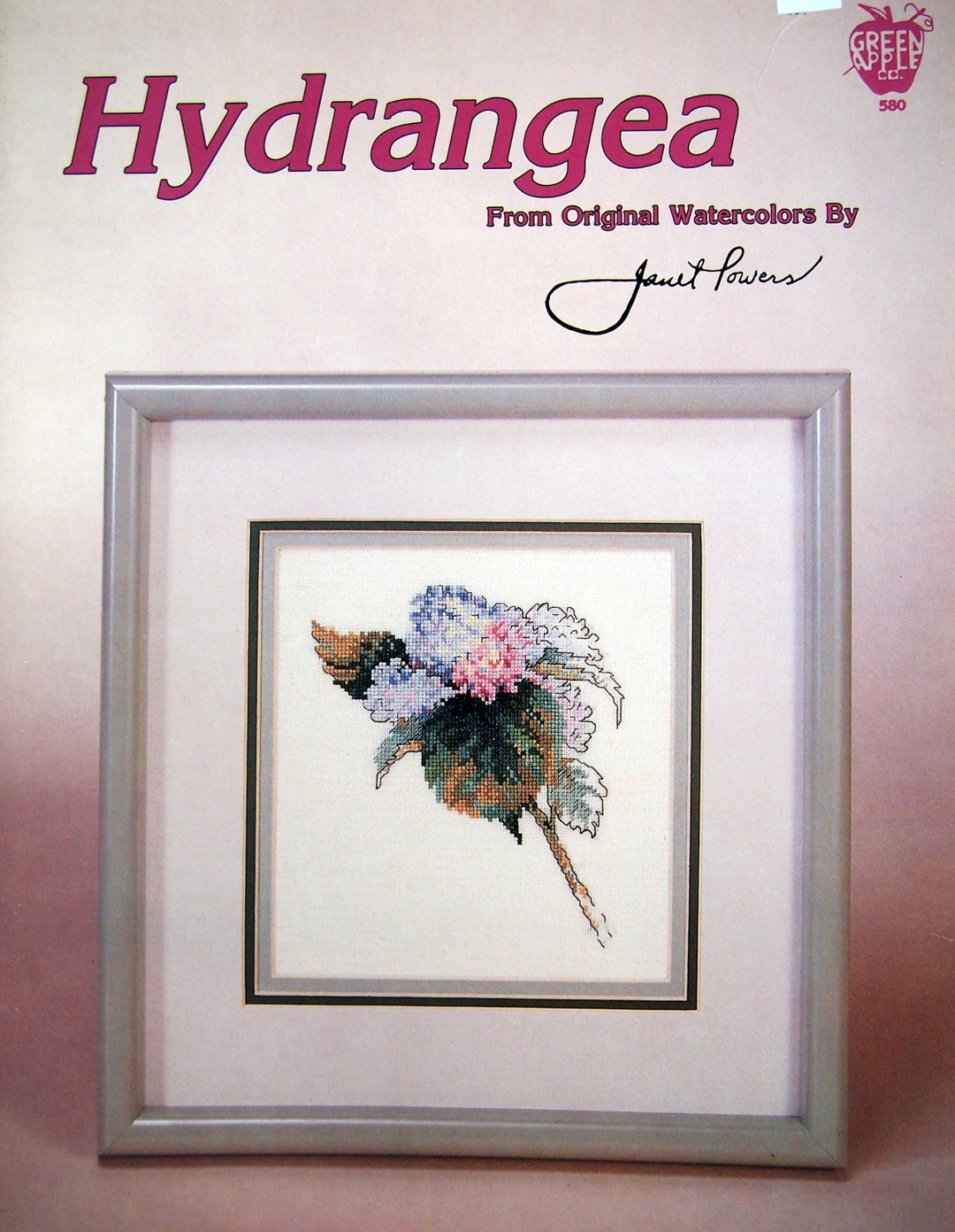 Hydrangea From Original Watercolors by Janet Powers Vintage Counted ...