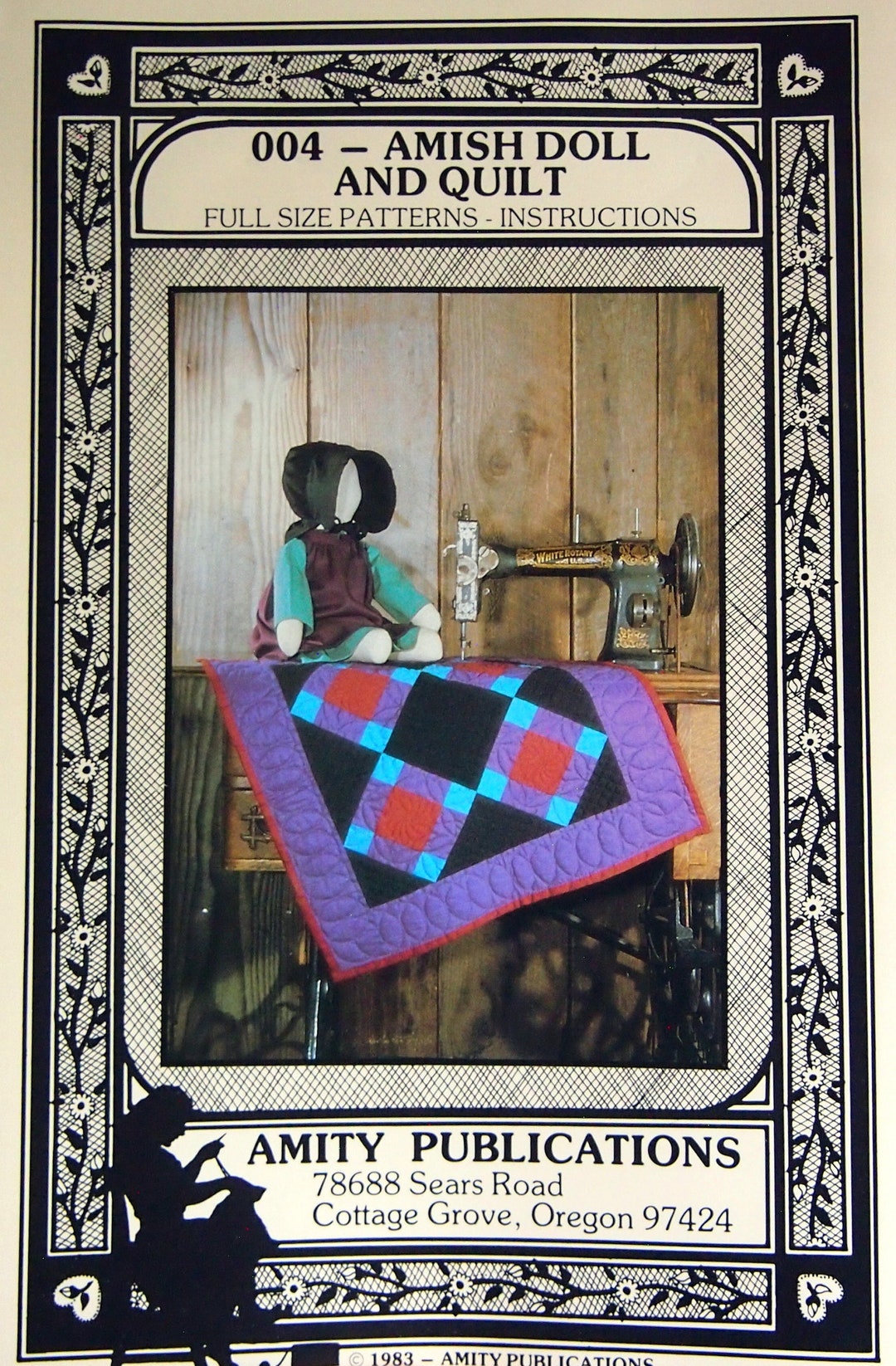 Amish Doll and Quilt by Amity Publications Vintage Sewing and Quilt ...