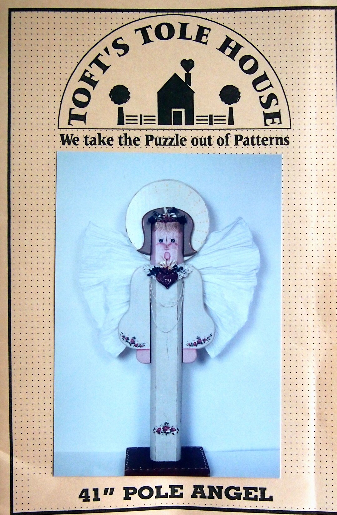 41-inch Pole Angel by Toft's Tole House Vintage Tole and Decorative ...