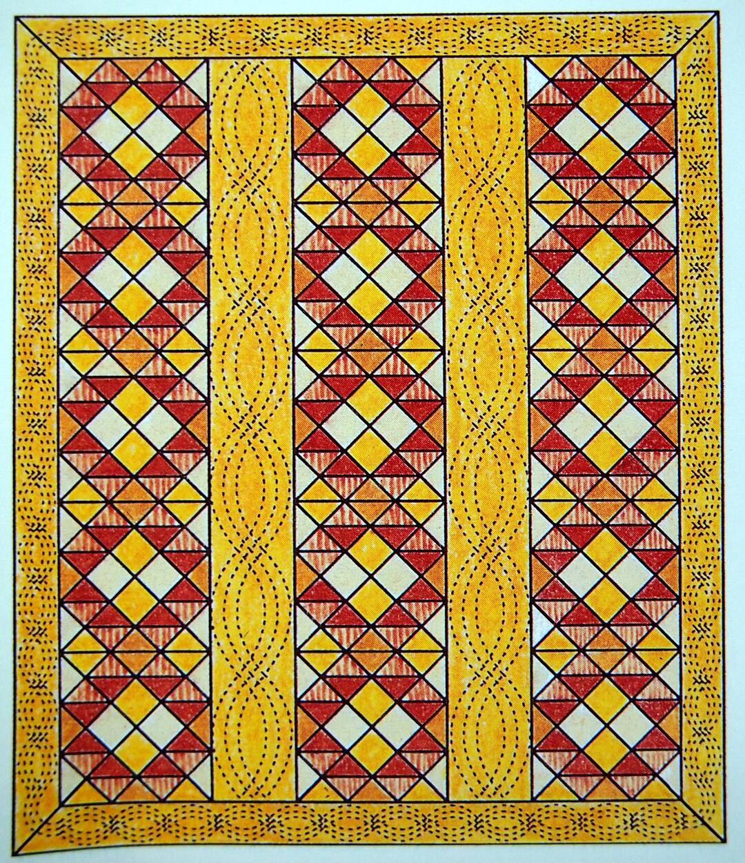 Buckwheat (with Template) by Spinning Spools Vintage Quilt Pattern ...