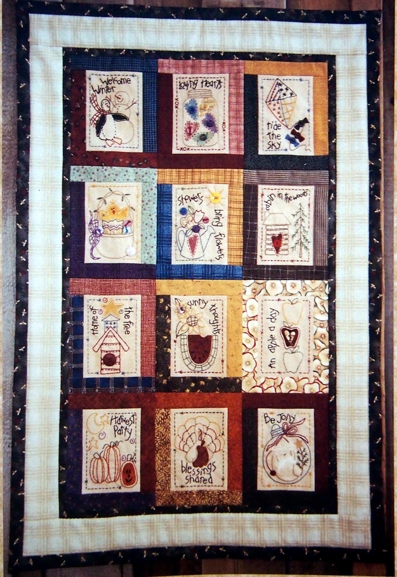 In Stitches by Kim Goodrich and Once Upon A Vine Vintage Embroidered ...