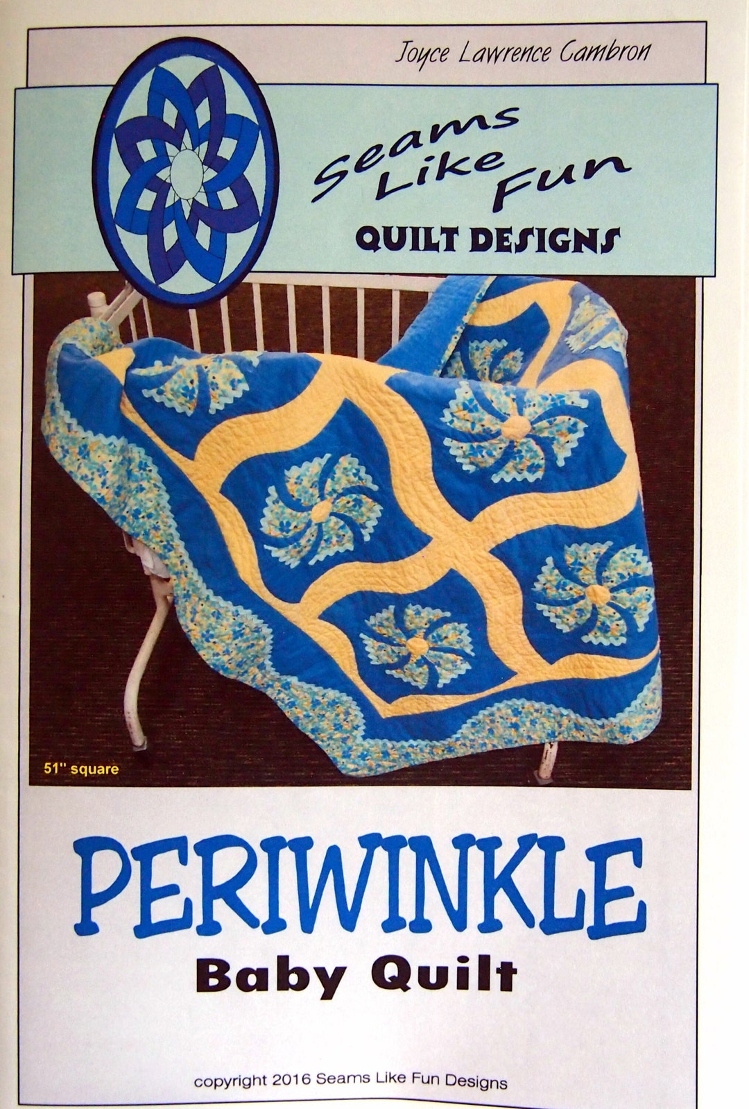 Periwinkle Baby Quilt - Seams Like Fun Quilt Designs by Joyce Lawrence ...