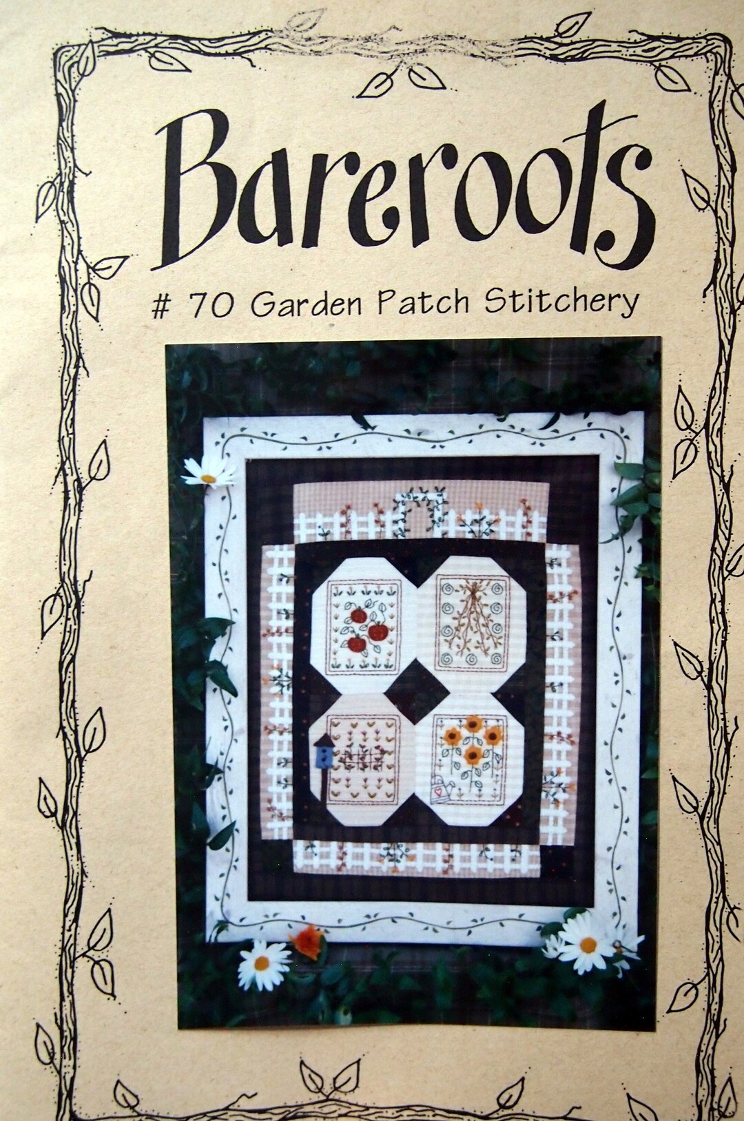 Garden Patch Stitchery by Bareroots Vintage Hand Embroidery Pattern ...