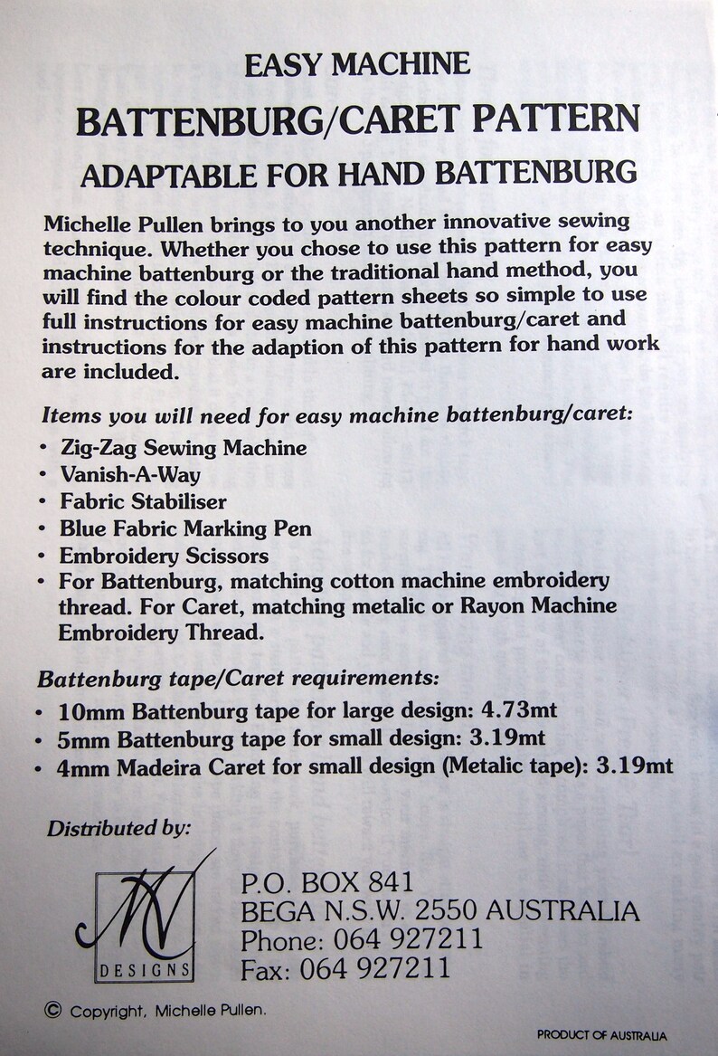 Easy Machine Battenburg/caret Pattern Adaptable for Hand | Etsy