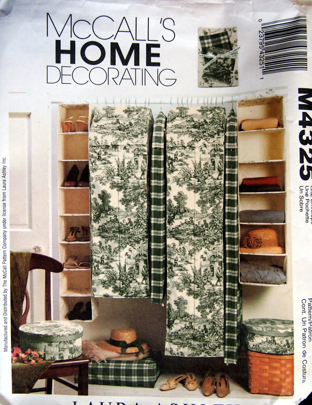 Closet Organizers Laura Ashley Mccall's Crafts M4325 Vintage Uncut ...