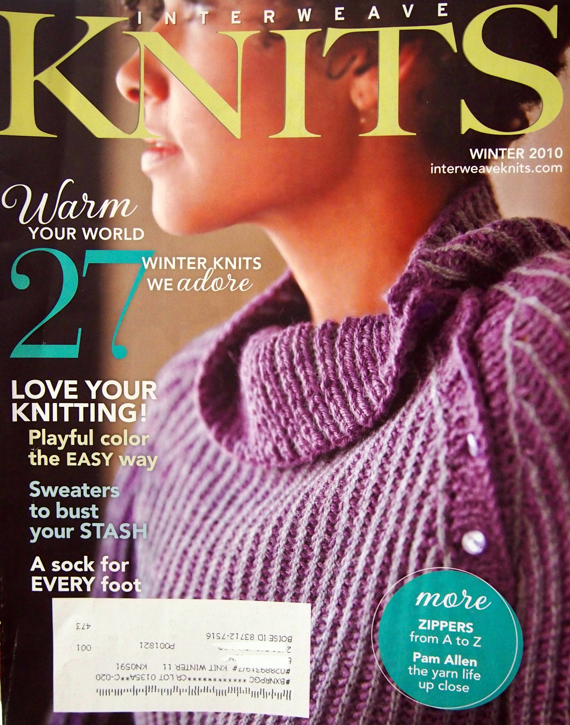 Interweave Knits Knitting Pattern Magazine Winter 2010 | Etsy