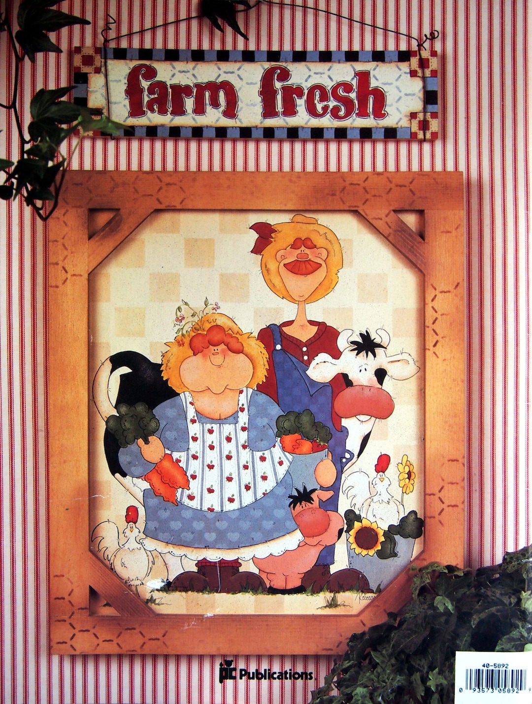 Welcome to the Funny Farm by Rebecca Carter Vintage Tole and - Etsy