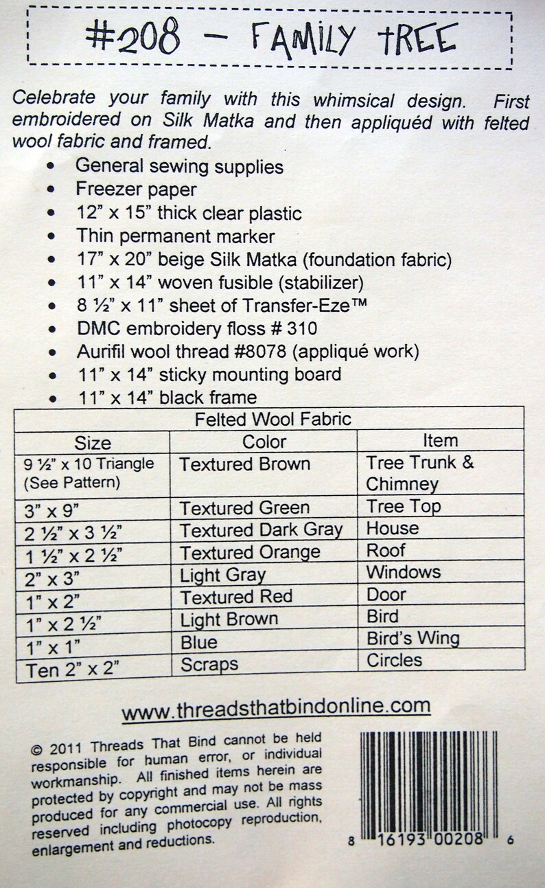 Family Tree by Shawn Williams and Threads That Bind Embroidery - Etsy