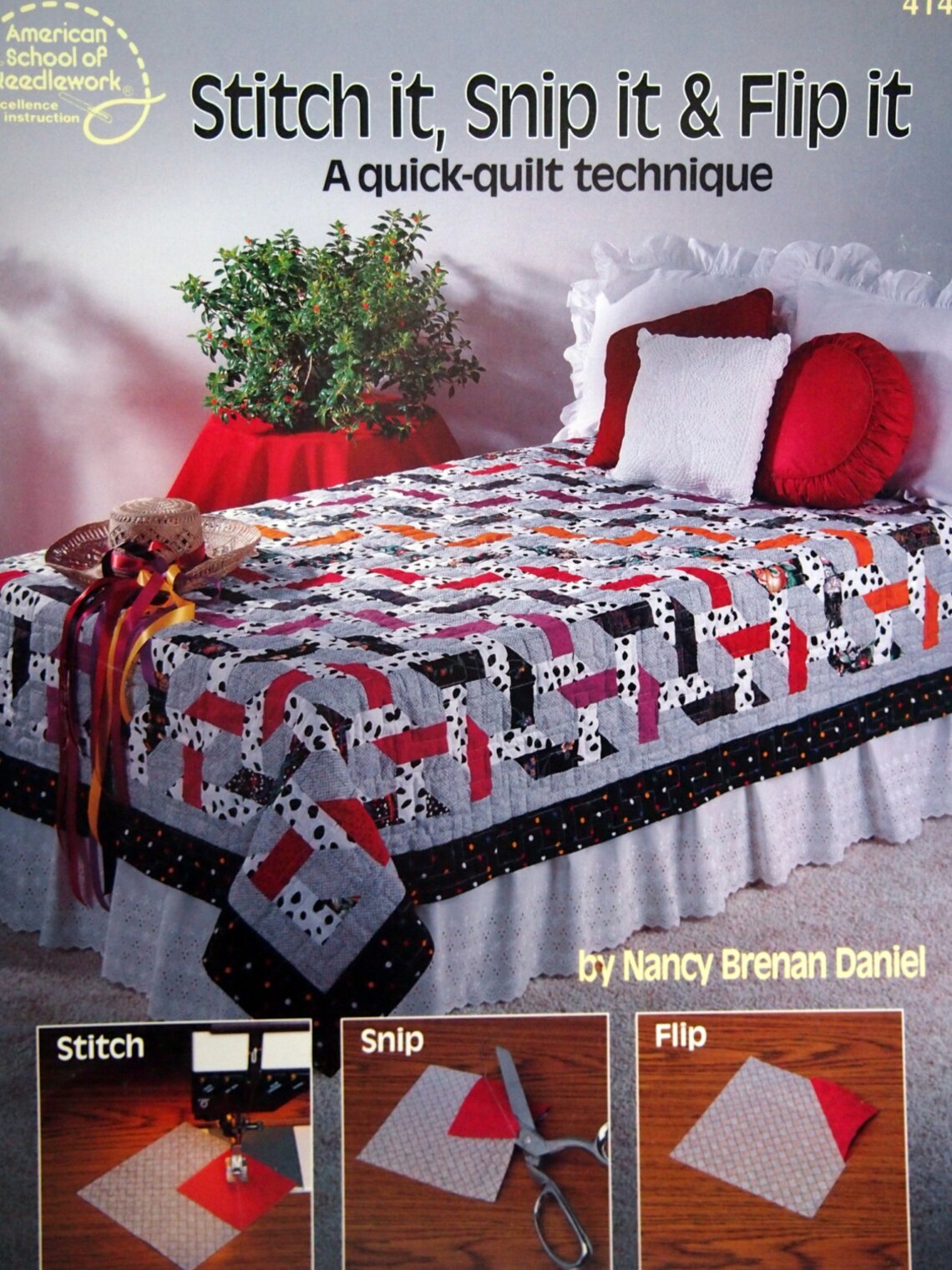 Stitch It Snip It & Flip It A Quick-quilt Technique by Nancy - Etsy