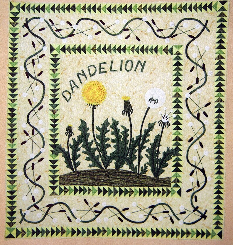 Dandelion by Laurene Sinema Designs Vintage Applique Quilt Pattern ...