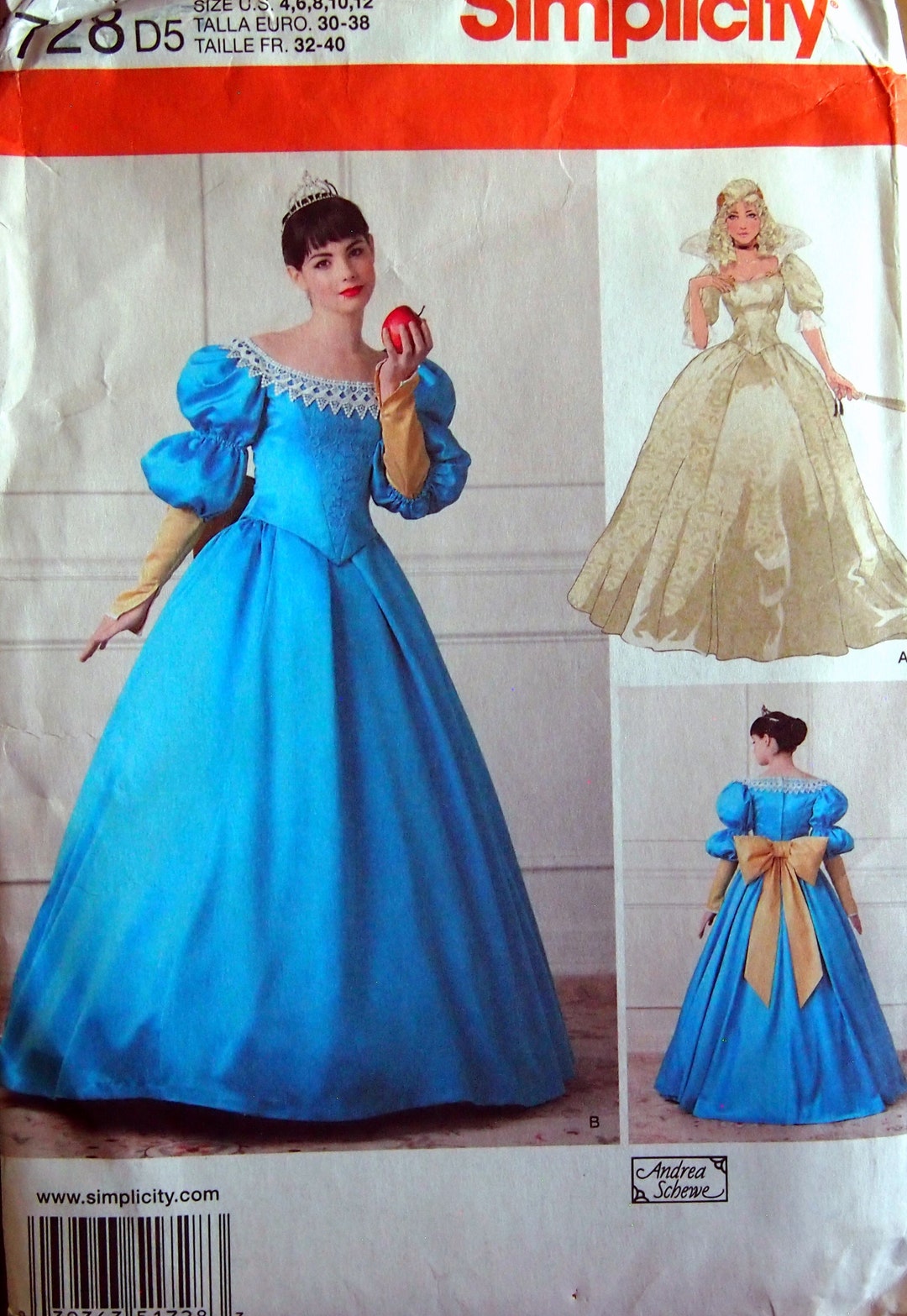 Misses' Costume Size 4, 6, 8, 10, 12 Simplicity 1728 Uncut Sewing ...