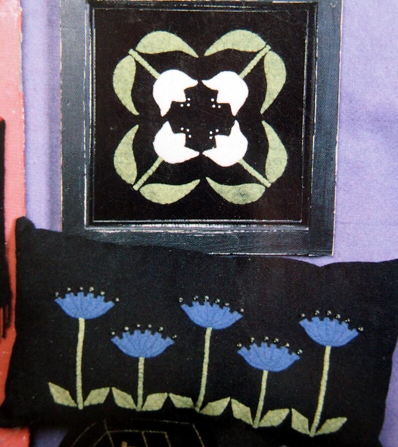 Flowers Nouveau by Marilyn Gash and Back Porch Designs Vintage Wool ...