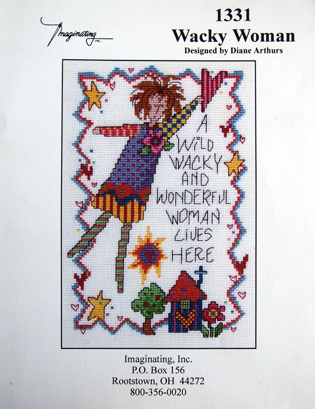 Wacky Woman by Diane Arthurs and Imaginating, Inc. Vintage Counted ...