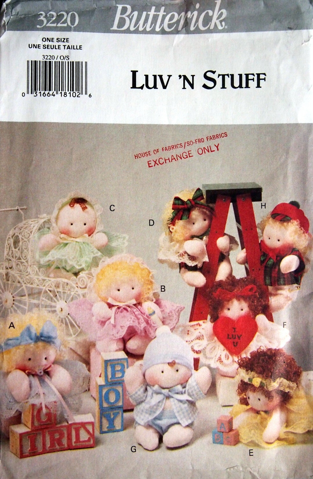 Angel Babies - Luv 'N Stuff Butterick 3220 Vintage Uncut Sewing Pattern ...