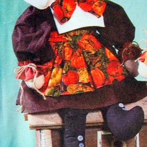 28 Inch Dolls, Clothes and 6-1/2 Inch Pumpkin Simplicity Crafts 7350 ...