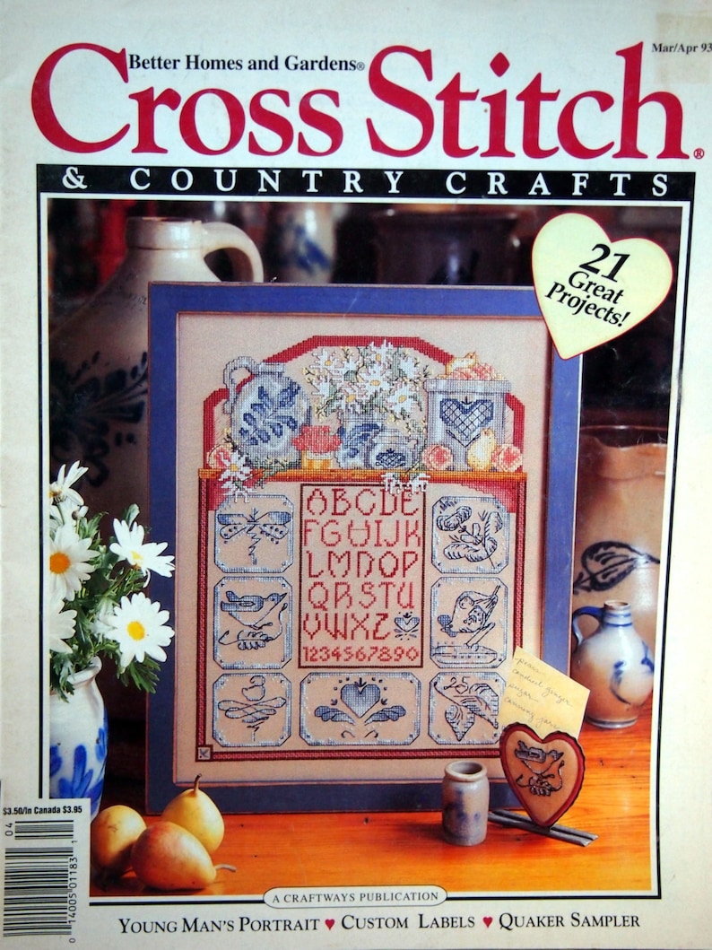 Cross Stitch and Country Crafts Vintage Cross Stitch Pattern | Etsy