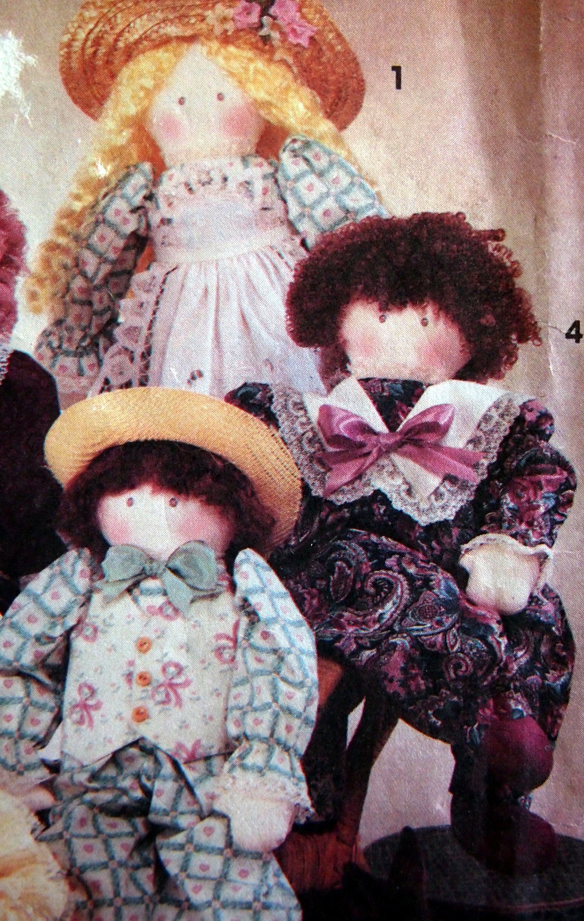 Doll and Wardrobe Simplicity Crafts 7820 Vintage Uncut Sewing | Etsy